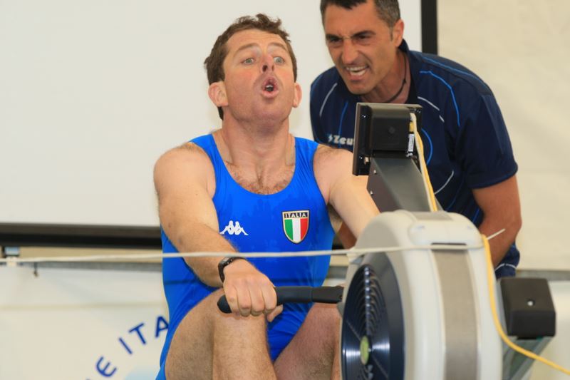 Il podio maschile del mondiale INAS-FID - Federazione Italiana Canottaggio