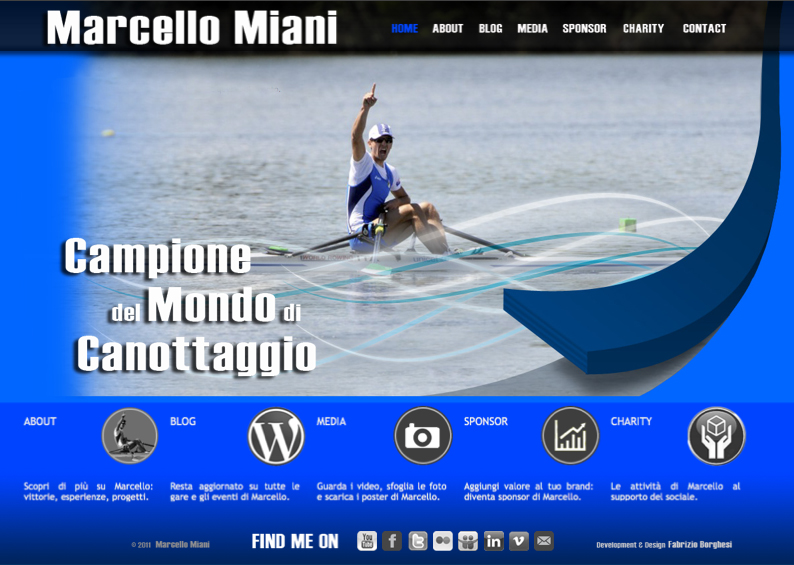 Marcello Miani rema anche sul web - Federazione Italiana Canottaggio