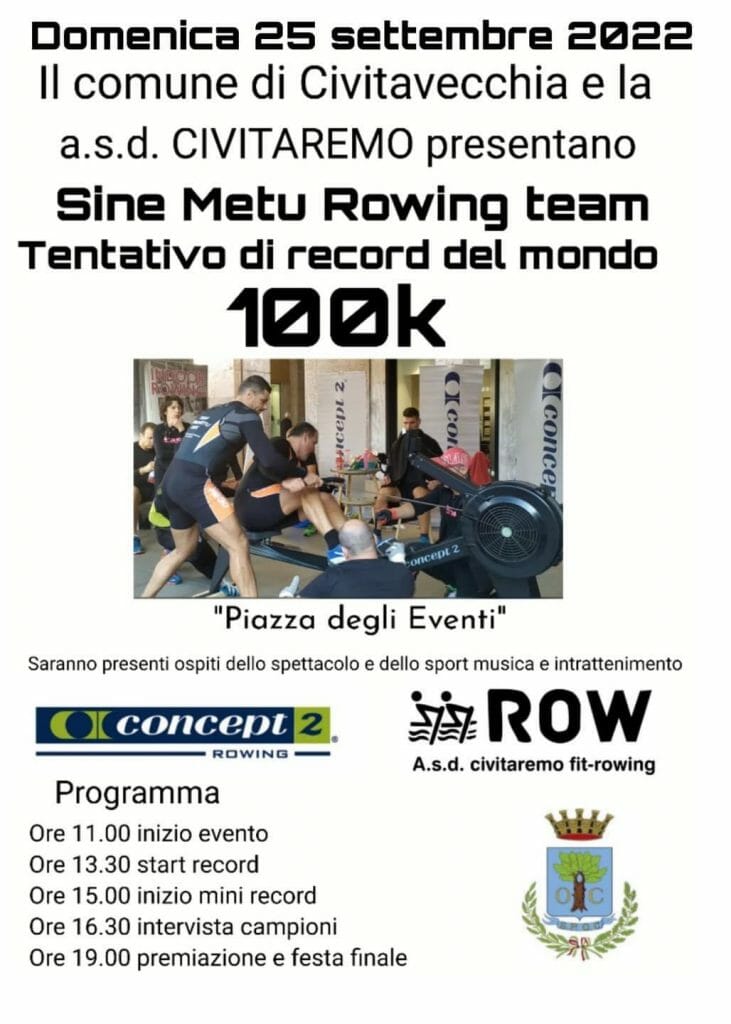 INDOOR ROWING: DOMENICA 25 A CIVITAVECCHIA IL SINE METU ROWING TEAM ...