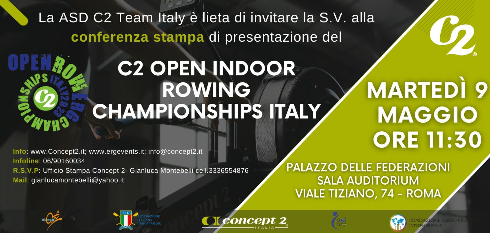 C2 Open Indoor Rowing Championships Italy. Il 9 maggio la conferenza ...