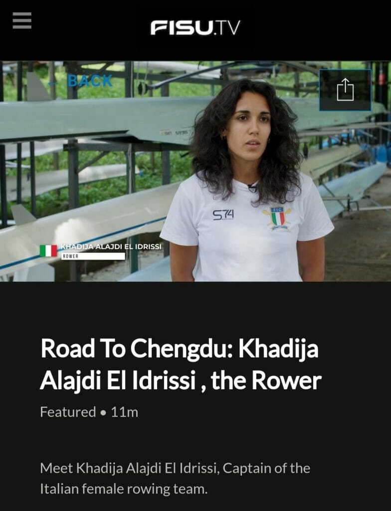 RoadToChengdu: online il documentario FISU su Khadija Alajdi El Idrissi - Federazione Italiana ...