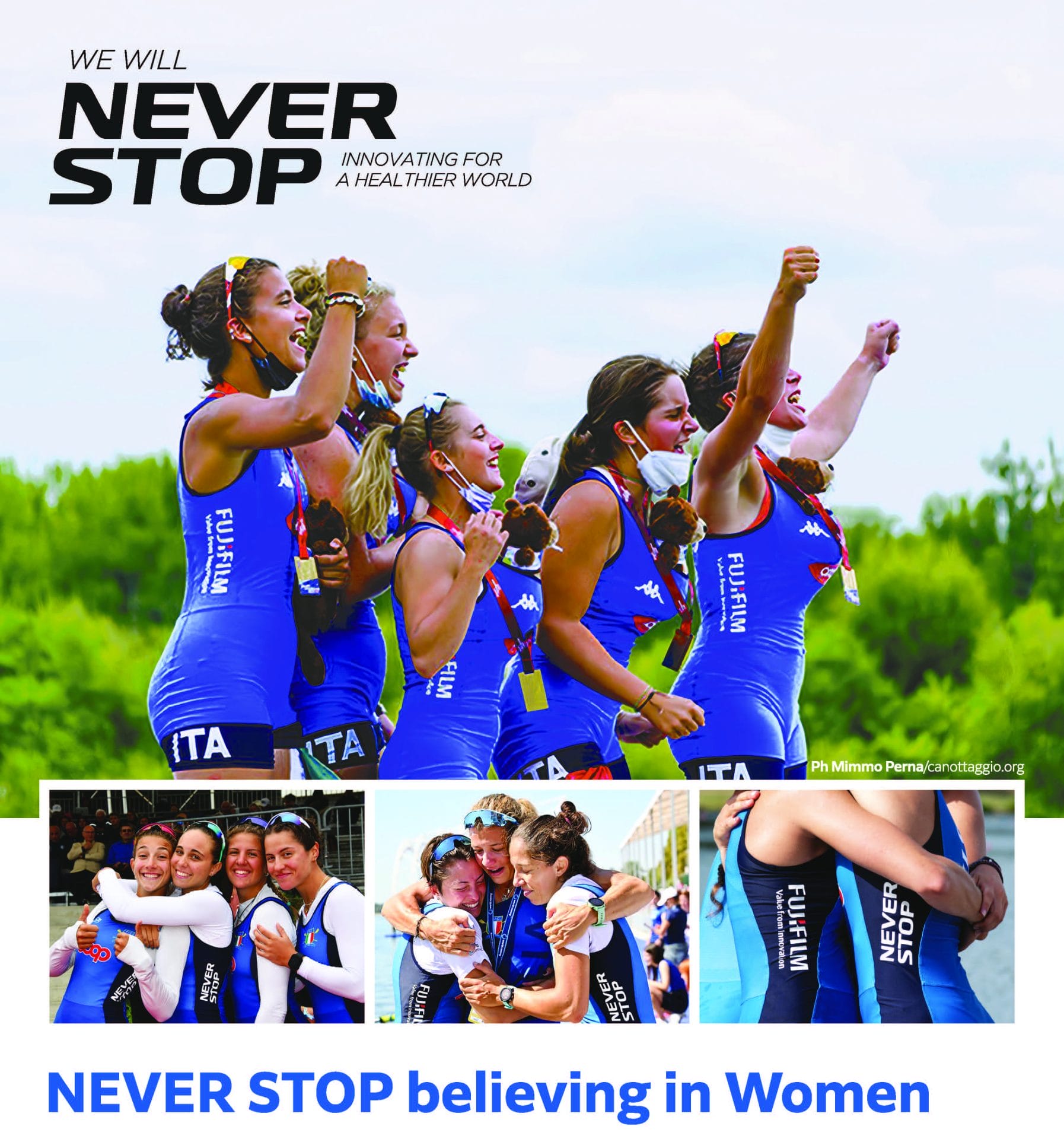 “NEVER STOP believing in Women”. Fujifilm a sostegno del talento femminile, dello sport e dei ...