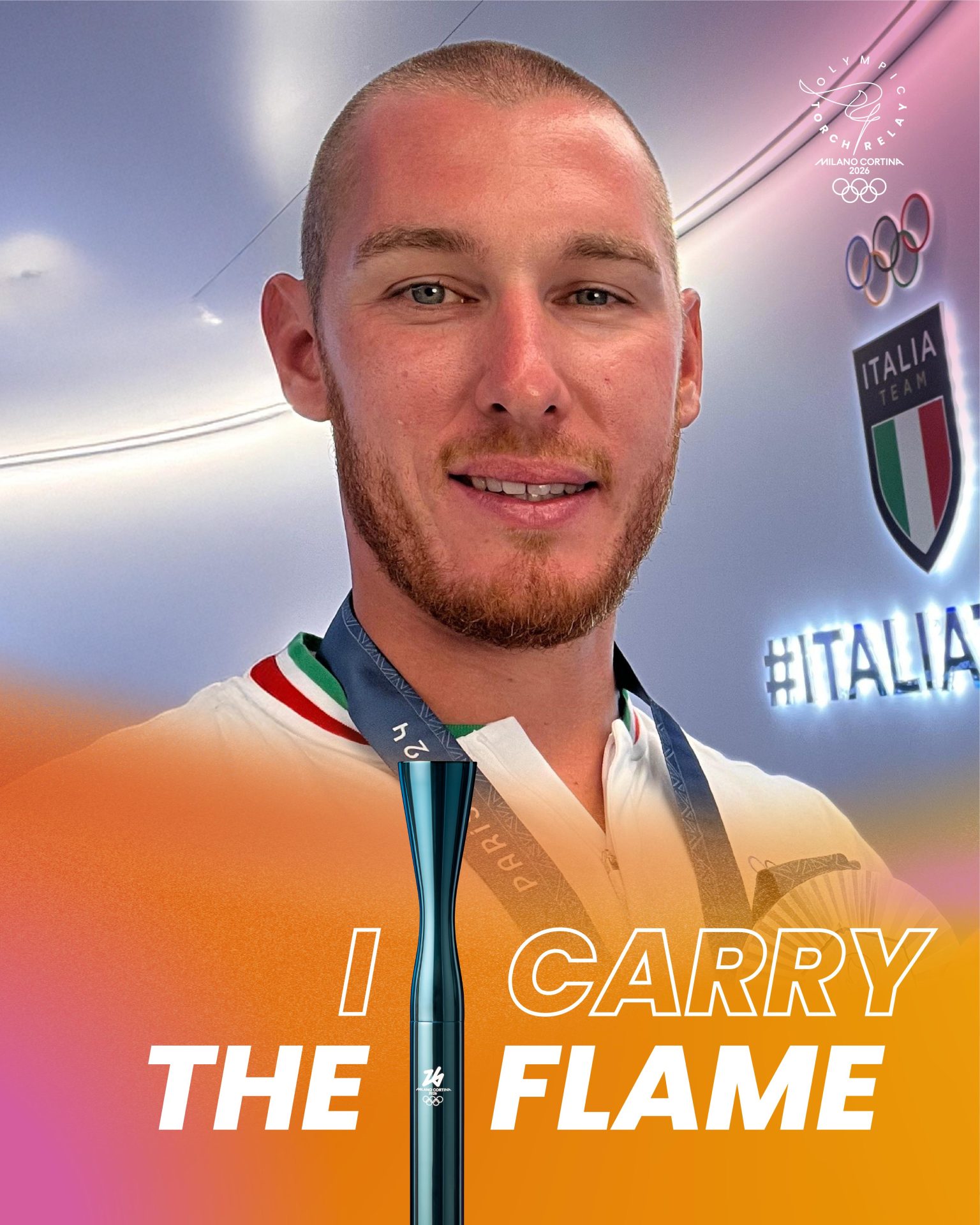 Fiamma olimpica Milano Cortina 2026: mercoledì Luca Rambaldi tedoforo ...