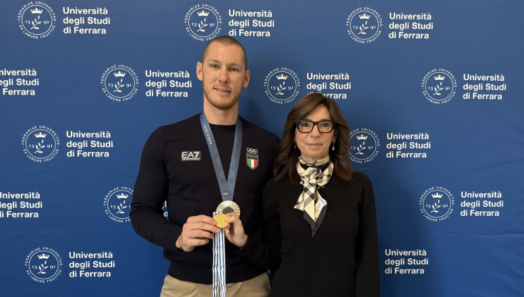 Luca Rambaldi ospite dalla rettrice dell'Università di Ferrara ...